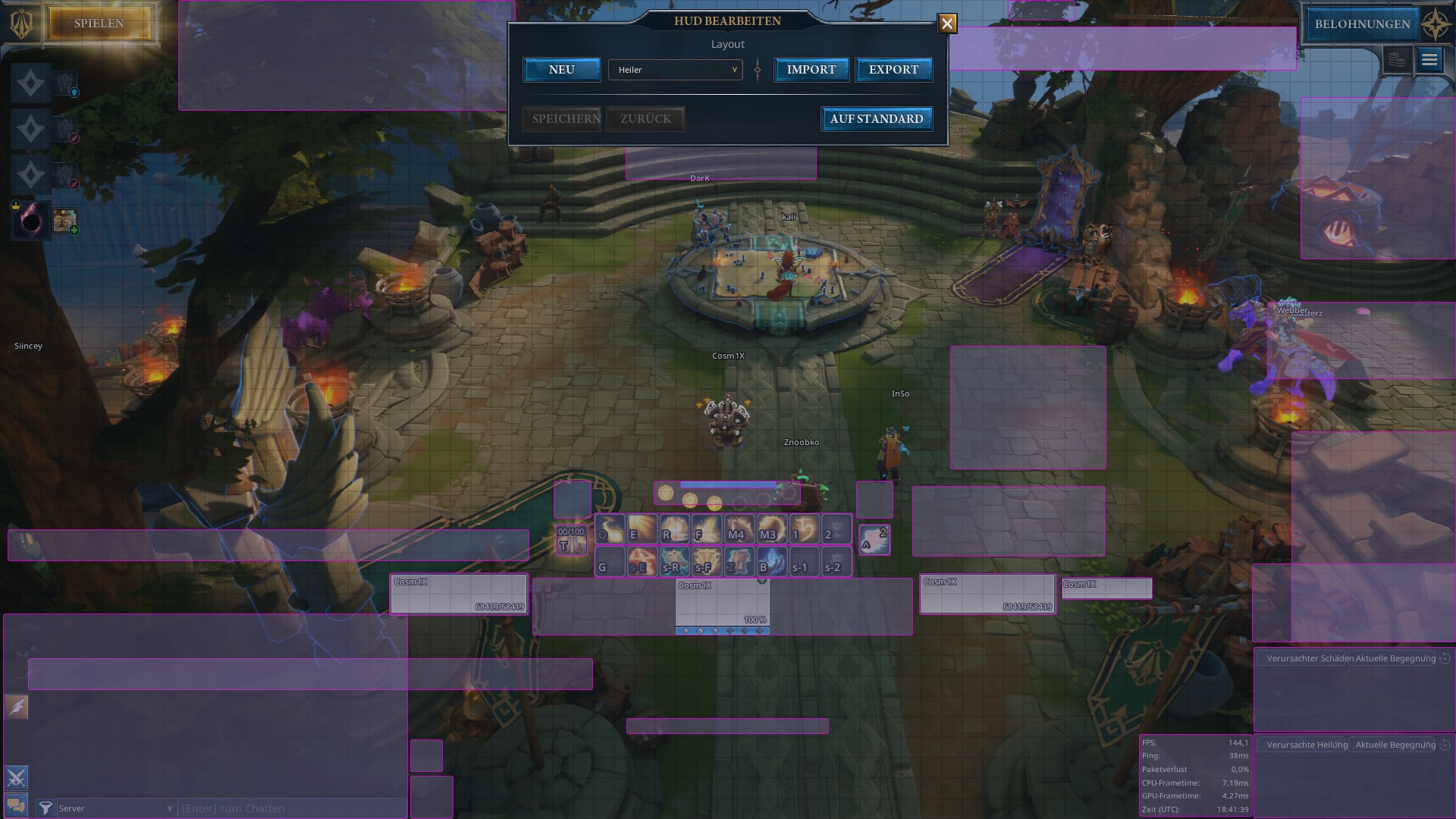 Universal Heal UI | Vigour UI Configuration | Fellowsguide